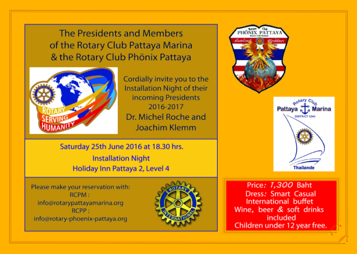 Installation Night der Rotary-Clubs, Thailand, Pattaya
