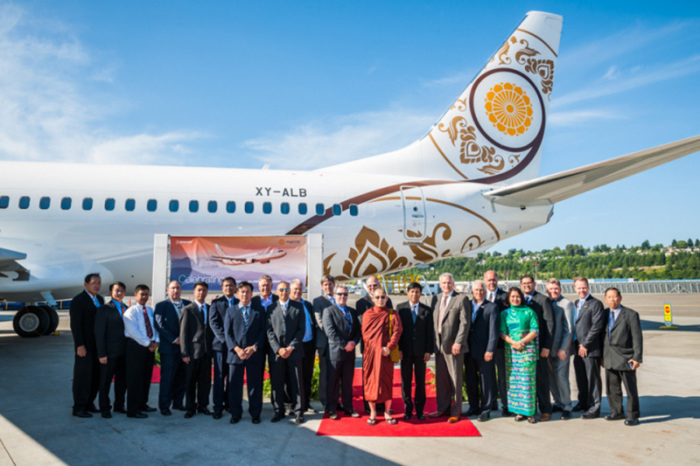 Myanmar National Airlines übernimmt erste Boeing, Yangon