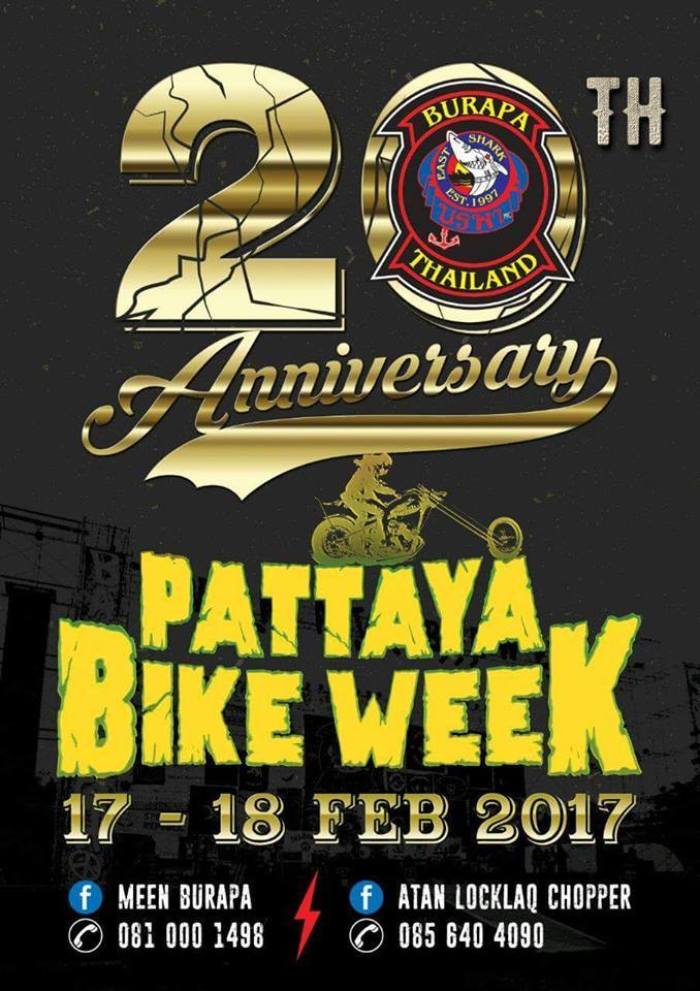 Burapa Pattaya Bike Week 2017
