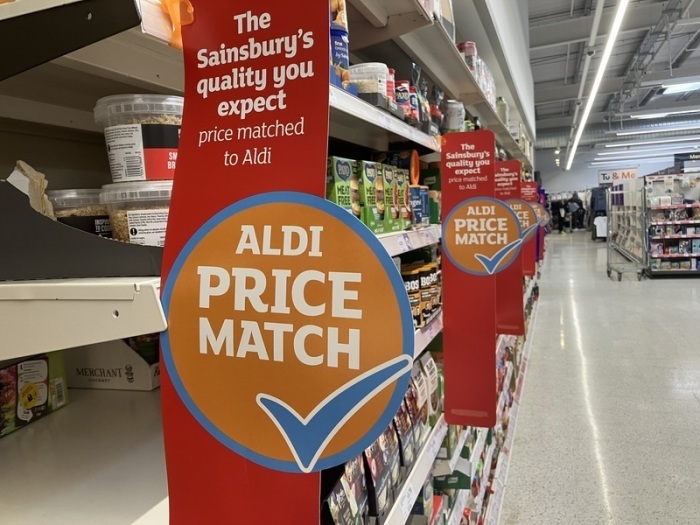 Aldi liefert sich Preiskampf mit britischen Supermarktketten