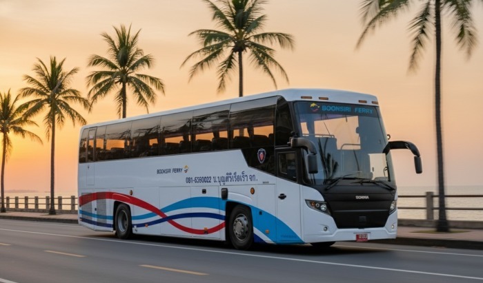 VIP-Bus und Katamaran nach Koh Phangan, Thailand