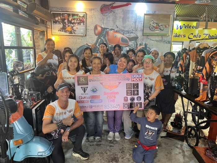 Bernard Whyte Ride sammelt Rekordsumme, Thailand, Pattaya, Sattahip