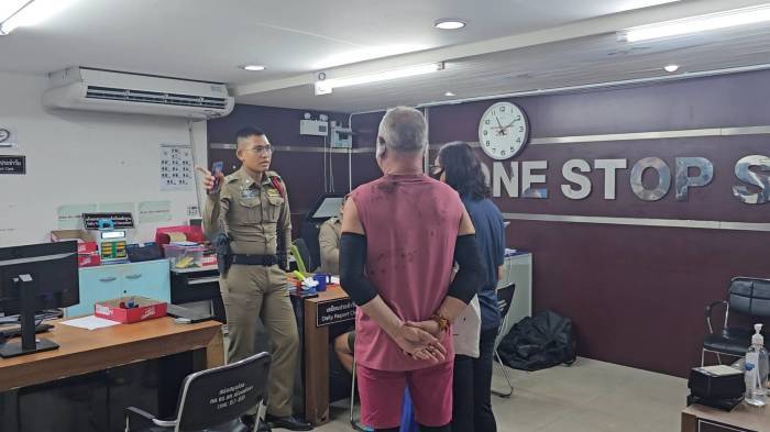 Russischer Tourist brutal überfallen, Thailand, Pattaya