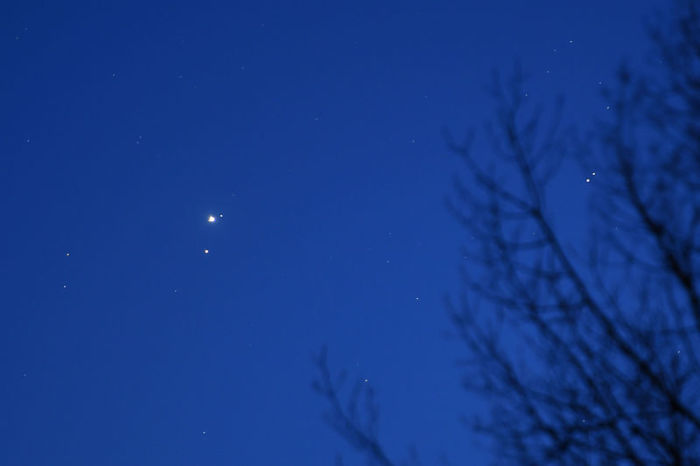 Planeten-Parade am Nachthimmel